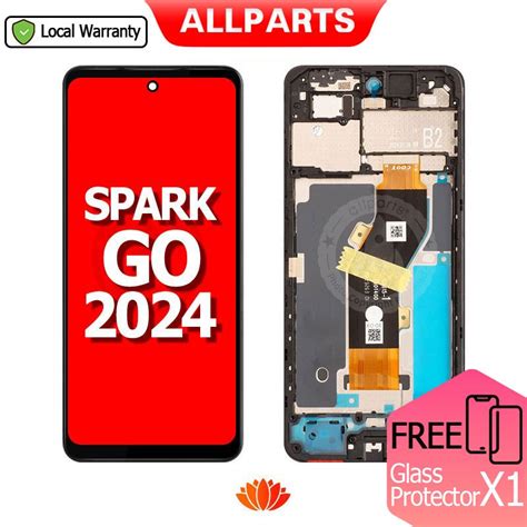 ALLPARTS 6 6 90Hz Display For Tecno Spark Go 2024 BG6 LCD Touch Screen Replacement With Frame