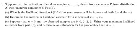 Solved Suppose That The Realizations Of Random Samples Chegg Com