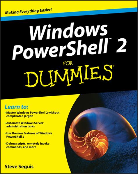 Windows Powershell 2 For Dummies Dummies