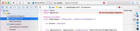 Ios Xcode Project No Such Module Found ‘capacitor · Issue 668