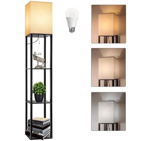 63 Shelf Floor Lamps With Shelves For Living Room Bedroom Office Avv