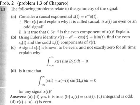 Solved The Following Problems Relate To The Symmetry Of The