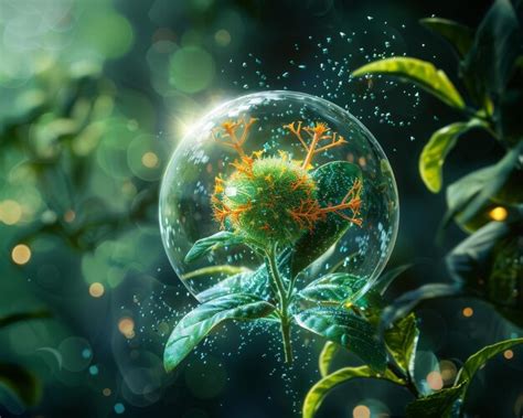 Premium Photo Bio Art Concept For A Biotechnology Firm Merging Nature