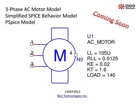 Simple Model 3 Phase Ac Motor Model Pspice Model