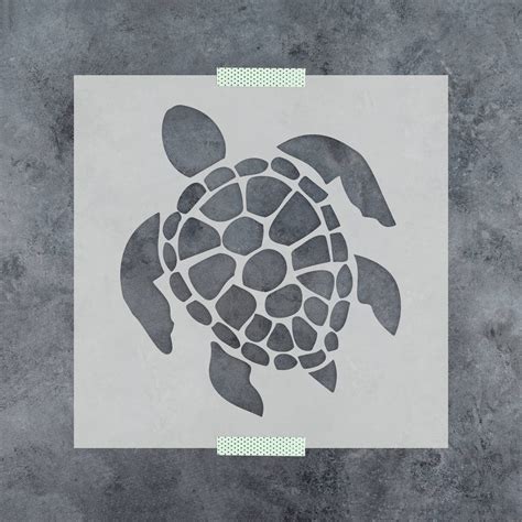 Turtle Stencil Reusable Turtle Stencil Stencil Of Turtle Sea Turtle