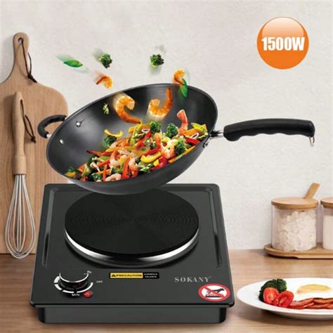 Электрическая плитка одноконфорочная дисковая мощность 1500 W настольная электроплита