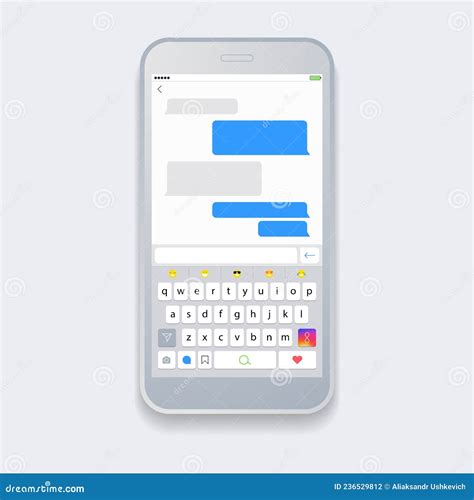 Screen Smartphone Keyboard Stock Vector Illustration Of Elements