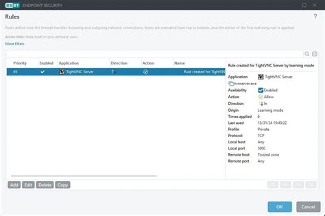 Eset Endpoint Security Firewall Configuration For Allowing Vnc Eset