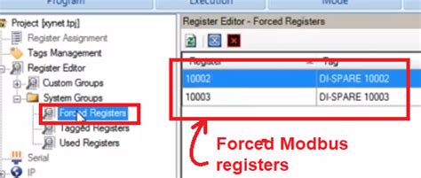 Force Or Simulate Modbus Register In Scadapack Xybernetics