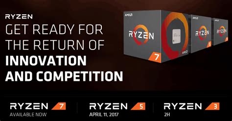 AMD Ryzen CPUs Arriving On Th April In Flagship Ryzen X And X Flavors