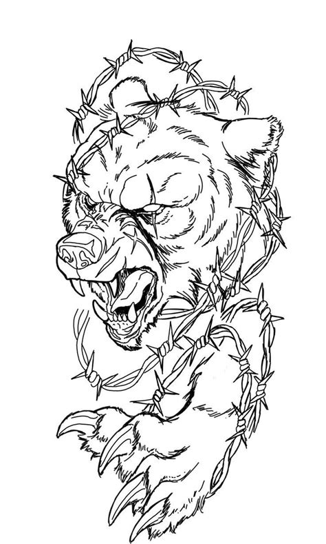 Pin By Weißer Hai On Bear Bear Tattoo Designs Cool Tattoo Drawings Tattoo Design Drawings