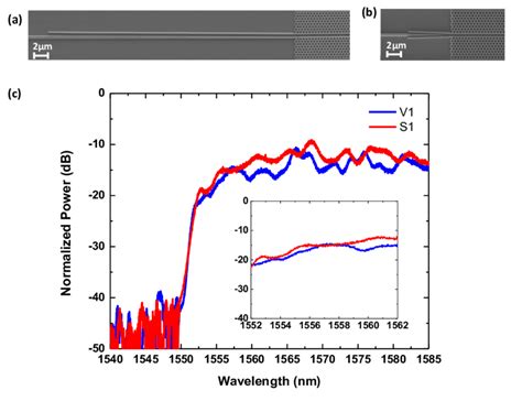A An Sem Image Of Our Adiabatic Mode Converter Used For A Slot Pcw Download Scientific