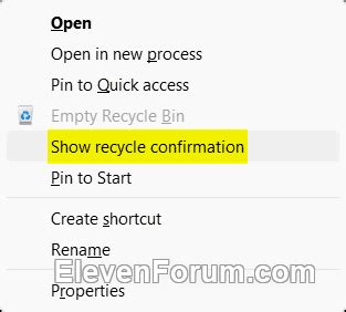 Add Show Recycle Confirmation To Recycle Bin Context Menu In Windows Windows Forum