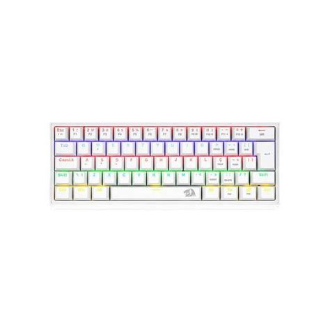 Teclado Gamer Mecânico Fizz Rainbow Lunar White - K617-R-W (PT-Brown ...