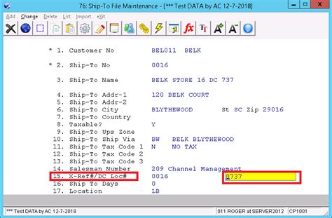 Feature Add Ship To Xref No 2 Field For Edi Processing Elliott Support Center User