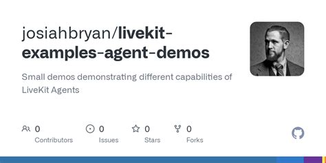 GitHub Josiahbryan Livekit Examples Agent Demos Small Demos Demonstrating Different