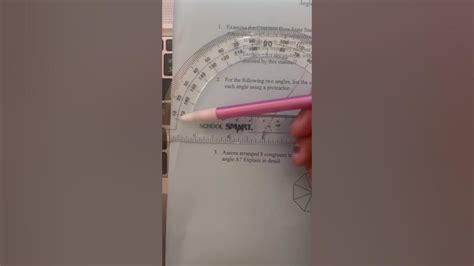 How To Use A Protractor Youtube