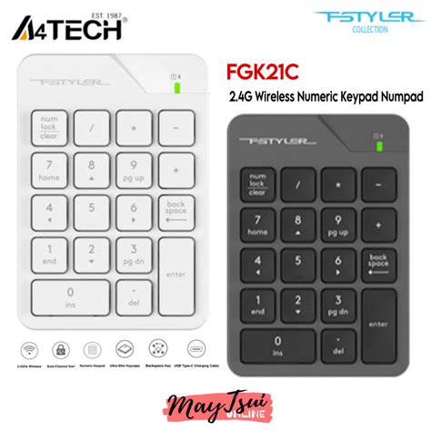 A4tech Fstyler Fgk21c 24g Wireless Numeric Keypad Numpad Lazada Ph