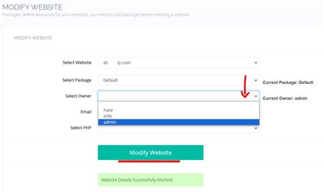 Change Transfer Website Ownership Knowledge Base