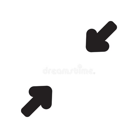 Resize Icon Vector Sign And Symbol Isolated On White Background Stock