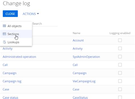 Set Up The Change Log Creatio Academy