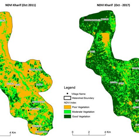 Comparison Of Normalized Difference Vegetation Index Ndvi Download Scientific Diagram