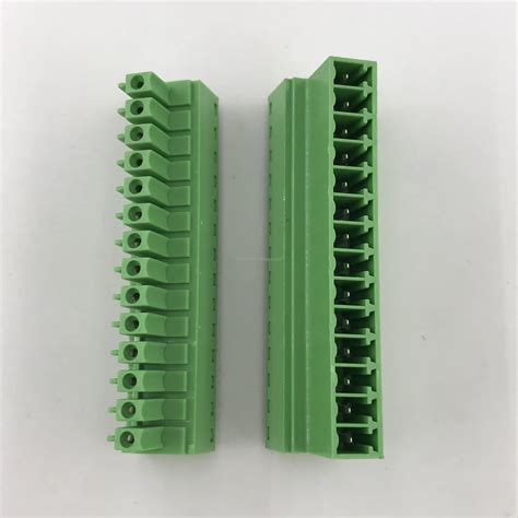 3 81mm Pitch Pluggable Terminal Block 14 Contacts Of Wire Mounting Male To Female 300V 8A