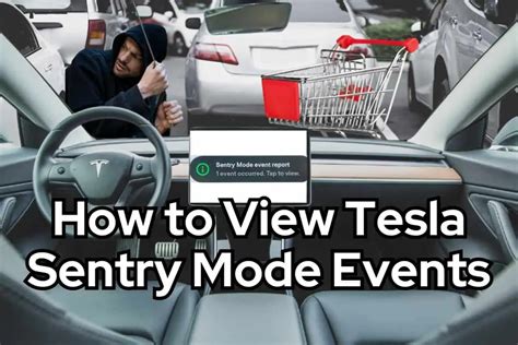 how to view tesla sentry mode events