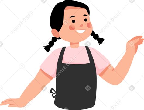 Girl In An Apron Png Svg