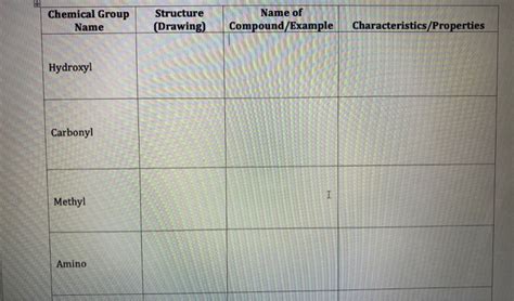 Macromolecule Function S Elements Functional Groups Chegg Com