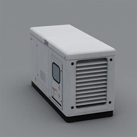 Expertly Crafted Generator 3d Model—industrial Realism