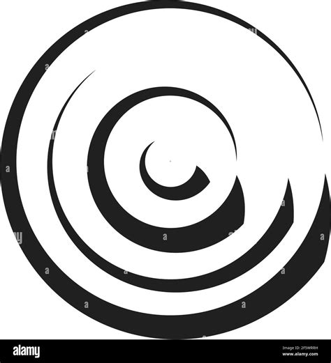 Concentric Radial Radiating Circles Element Vector — Stock Vector Illustration Clip Art Graphic