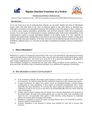 MODULATION IN COMM Sys Pdf