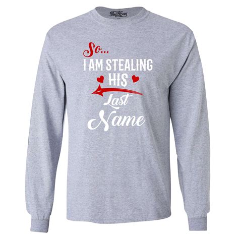 Shop4ever Mens So Im Stealing His Last Name Couples Matching Long