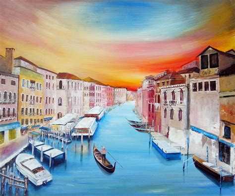 Рисуване с акрилни бои Венеция Уроци по рисуване за деца възрастни и бъдещи студенти
