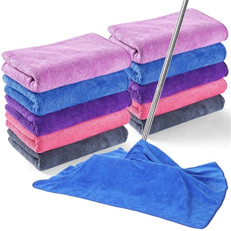 Smoothnovelty 10 Pcs Extra Large Microfiber Cleaning Cloth