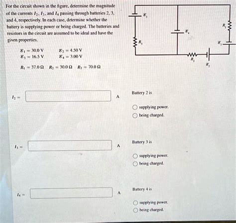 Solved For The Circuit Shown In The Figure Determine The Magnitude Of
