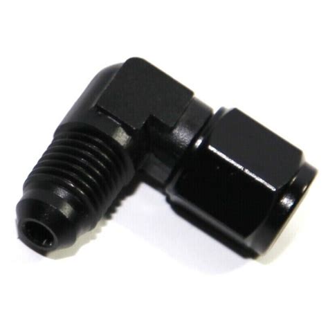 One Black An4 Female To 4an An 4 Male 90 Degree Flare Swivel Fitting