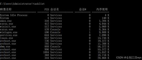 windows tasklist命令详解，windows查看进程 csdn博客