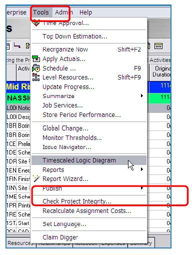 Reviewing And Exporting Projects Using A Time Scaled Logic Drmcnatty And Associates