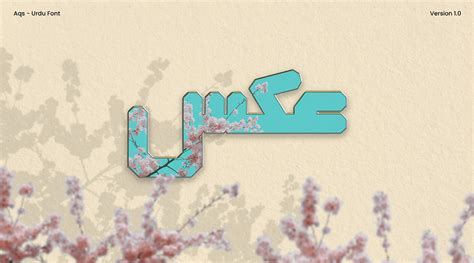 Aqs Custom Urdu Font Behance