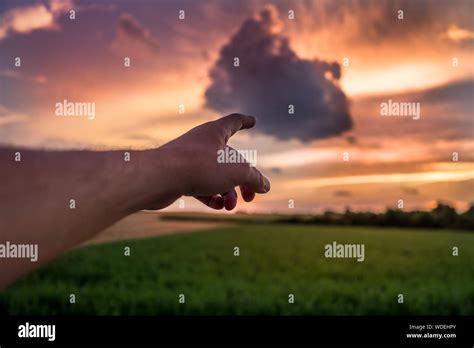 Man Pointing At Sky Hi Res Stock Photography And Images Alamy