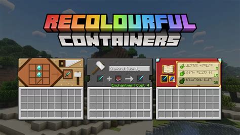 Recolourful Containers Gui Hud Minecraft Texture Pack