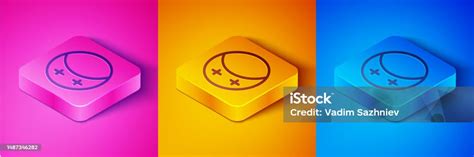 분홍색과 주황색 파란색 배경에 격리 된 태양 아이콘의 등색 선 이클립스 총 수중 음파 탐지기 일식 정사각형 버튼입니다 벡터 0명에 대한 스톡 벡터 아트 및 기타 이미지