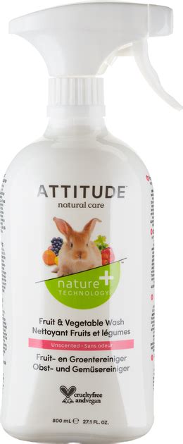 Средство для мытья фруктов и овощей Attitude Nature + Technology 800 мл ...