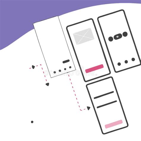 Mobile Vector Illustration Mockup Stock Illustration Illustration Of Vector Screen 347018285