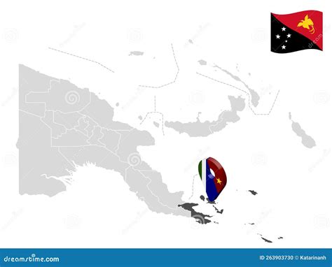 Flag Of Milne Bay Province Papua New Guinea Royalty Free Stock