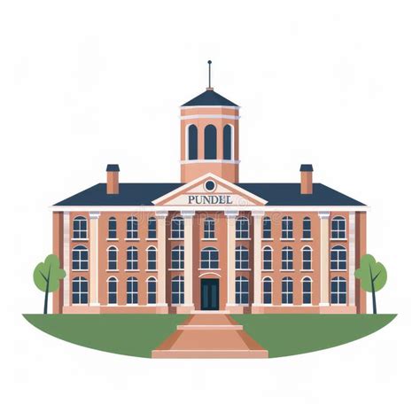 Grand Classical Building University Architecture Design Stock