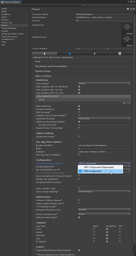 Textmesh Pro Package Version 200 For Unity 20191 Requires Net 4x