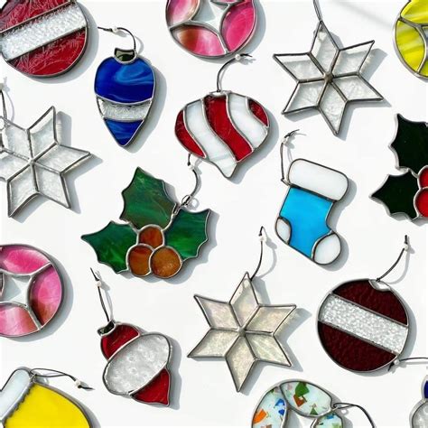 Stained Glass Christmas Ornaments